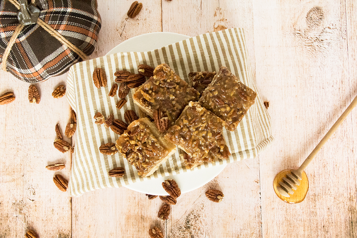 Pecan Pie Bars - Beeyond the Hive